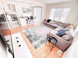 Casa Deluxe, vários quartos, não fumadores, vista para o jardim | Sala de estar