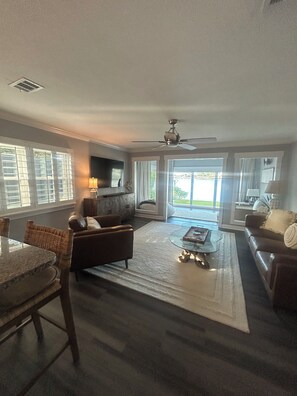 Waterfront, ground level, corner unit! Long term rental only, no weekly ...
