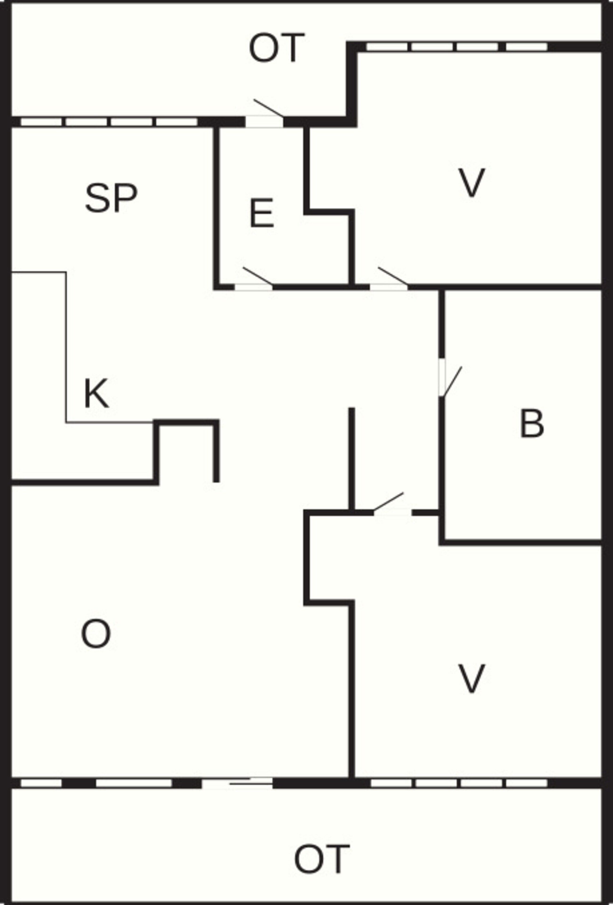 Casa clássico, 2 quartos | Planta do andar