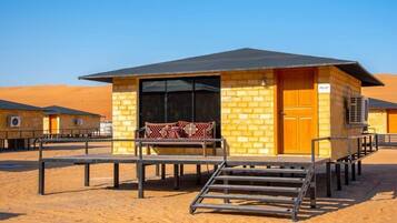 Quarto Duplo ou Twin Deluxe, varanda, vista deserto