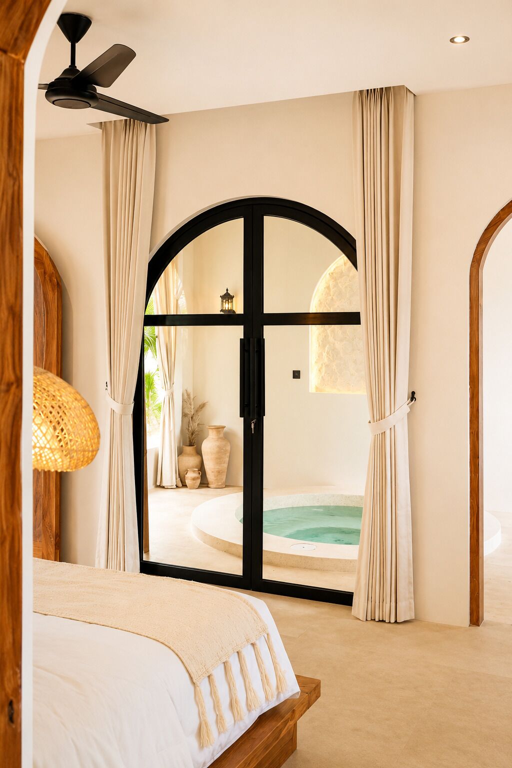 Suite de Luxo, 1 cama king-size, banheira de hidromassagem grande | Cofre no quarto, cortinas/cortinados opacos, ferro/tábua de engomar 