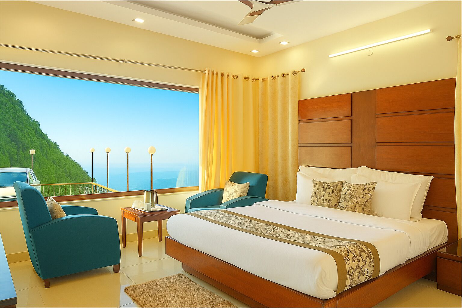 Quarto Duplo Deluxe, vista para o vale | Wi-fi grátis 