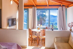 Apartamento, terraço | Cofre no quarto, ferro/tábua de engomar, Wi-fi grátis 