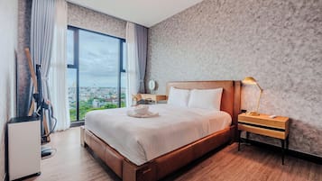 Apartamento Deluxe, 1 quarto, vista para o rio | Secretária, Wi-fi grátis