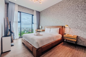 Apartamento Deluxe, 1 quarto, vista para o rio | Secretária, Wi-fi grátis 