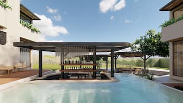 Bar à beira da piscina