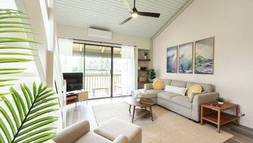 Apartamento em Condomínio Fechado, 1 quarto | Sala de estar