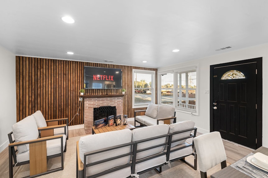 6br Home W/ A/c, Fast Wi-fi, Parking, Fire Pit Walk To Bart & Near Sfo - 샌머테이오