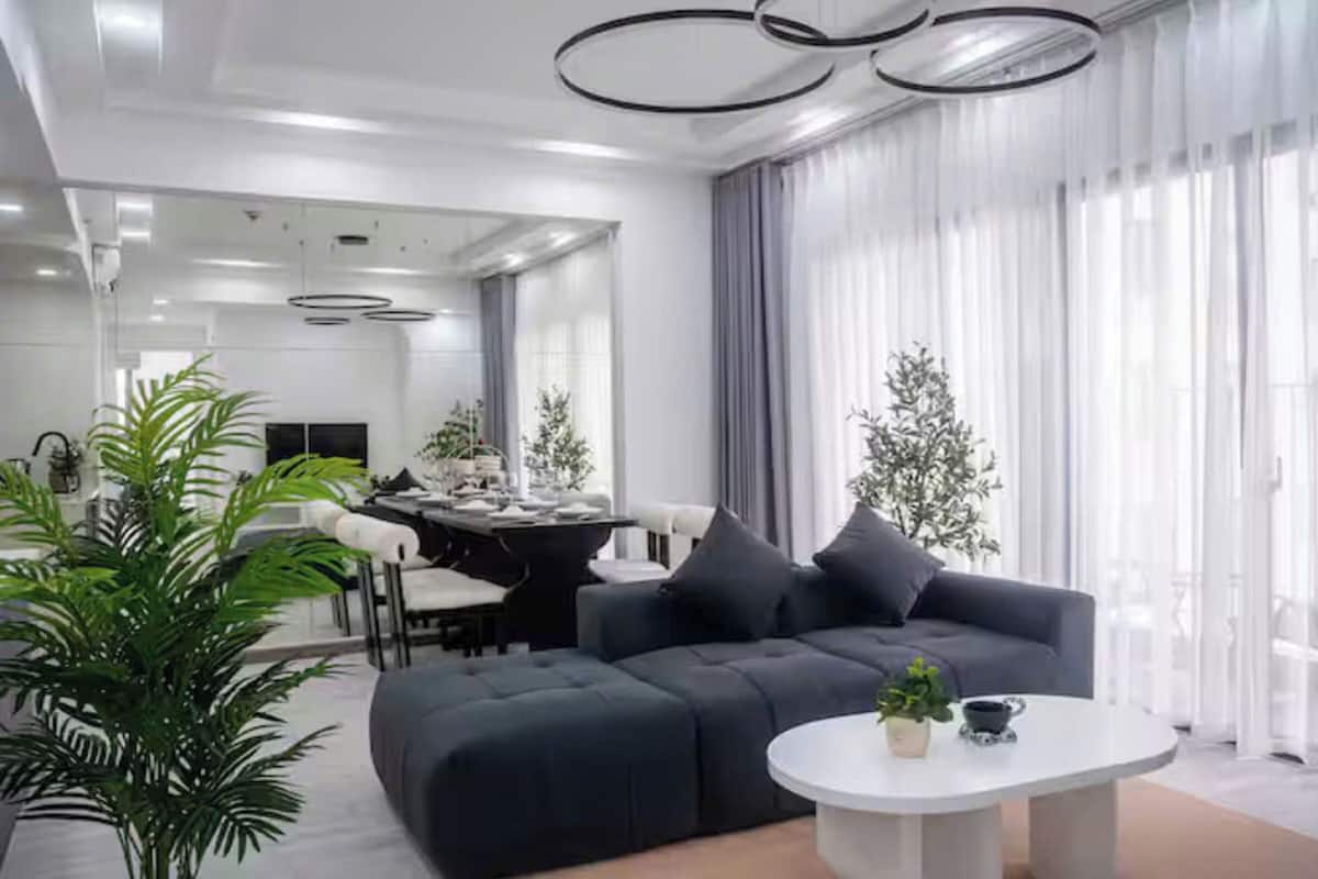 Suite Presidencial, 2 quartos, acesso ao Club Lounge, vista para o rio | Lençóis de algodão egípcio, roupa de alta qualidade, edredões de penas