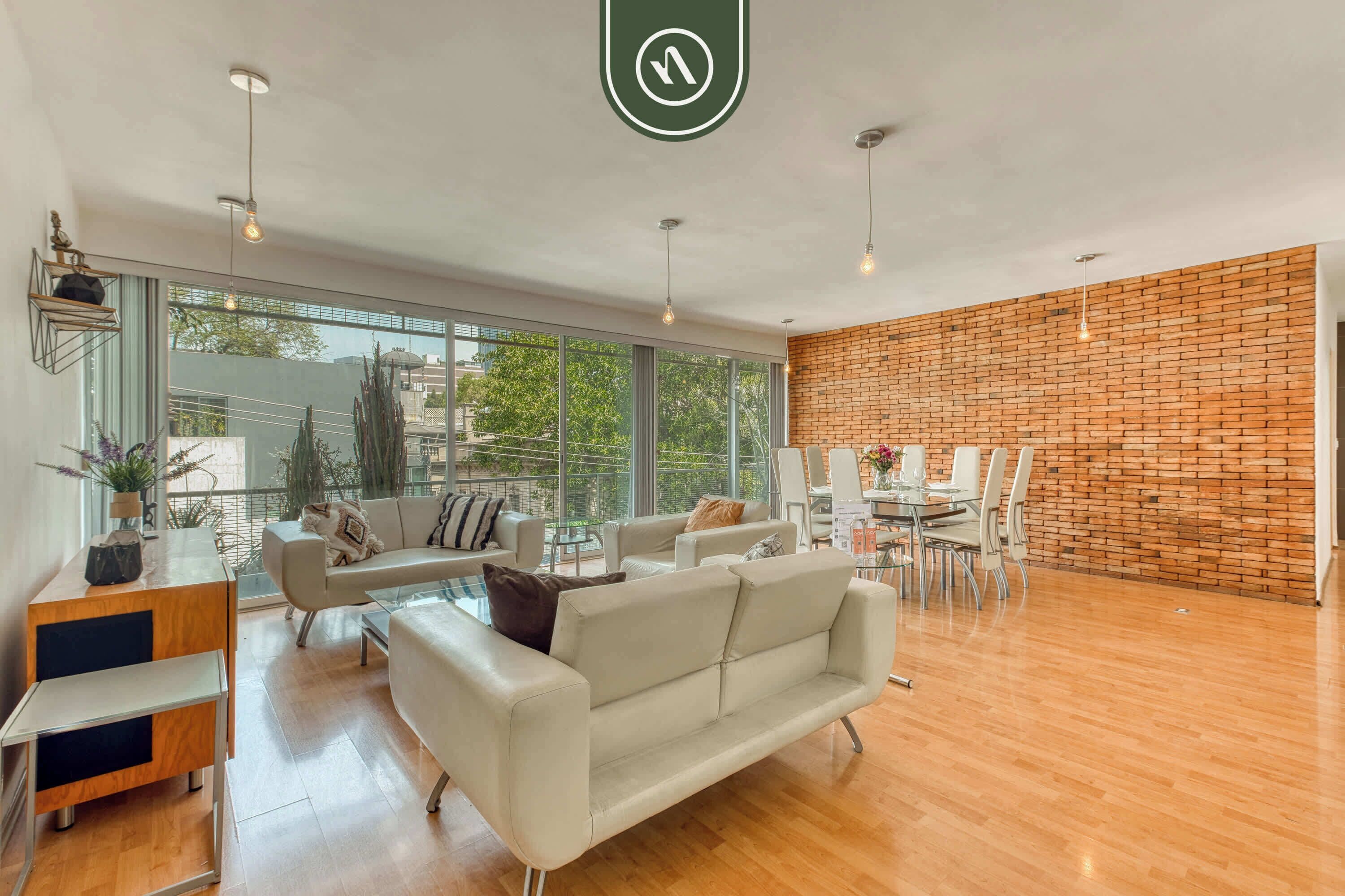 Apartamento, 2 camas de casal, cozinha, Vista para a cidade (SpazioDurango 136 1) | Sala de estar