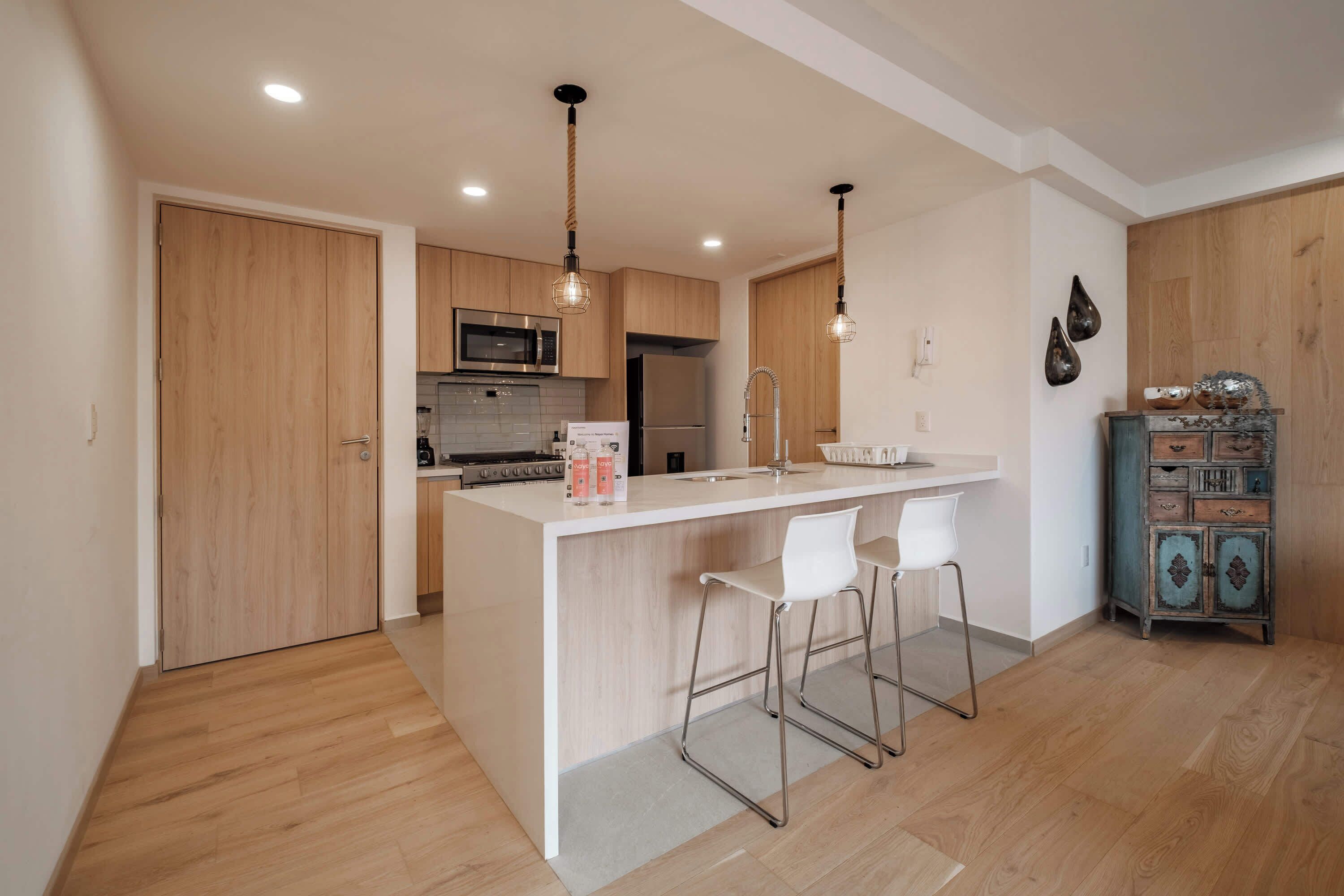 Condo, várias camas, cozinha, vista para a cidade (Chilpancingo 57 Unit 606) | Cozinha privada