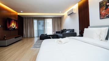 Quarto Individual Deluxe | Sala de estar