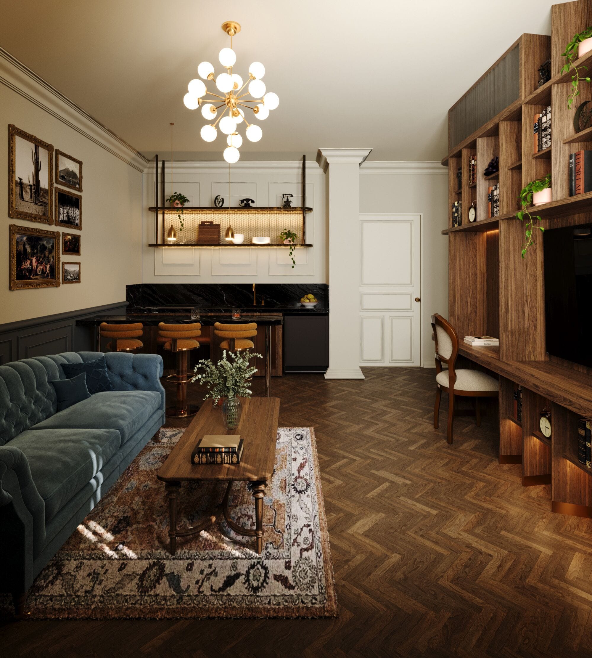 Quarto de Luxo | Sala | Televisor de 42 polegadas com canais por cabo 