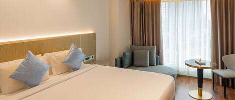 Lençóis de algodão egípcio, roupa de alta qualidade, cofre no quarto