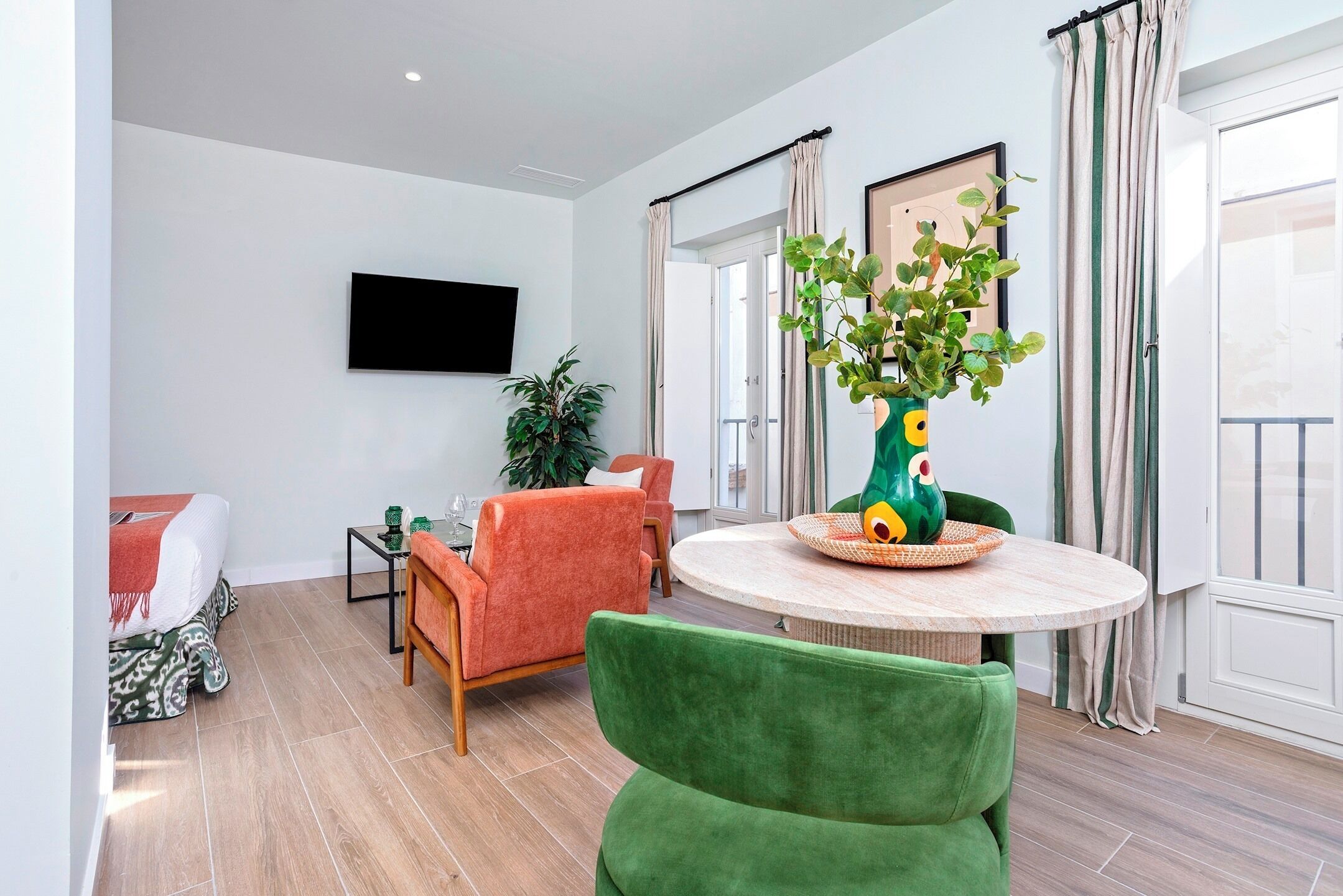 Apartamento (0 Bedroom) | Sala de estar | Smart TV 52 polegadas com canais digitais