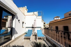 Apartamento panorâmico, vista para a cidade | Terraço/pátio