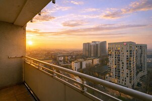 Apartamento Deluxe, Vista para a cidade | Varanda