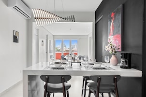 Penthouse Royal, 5 quartos, varanda | Sala de jantar