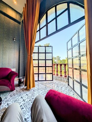 Suite Presidencial, varanda, vista para o pátio | Sala de estar