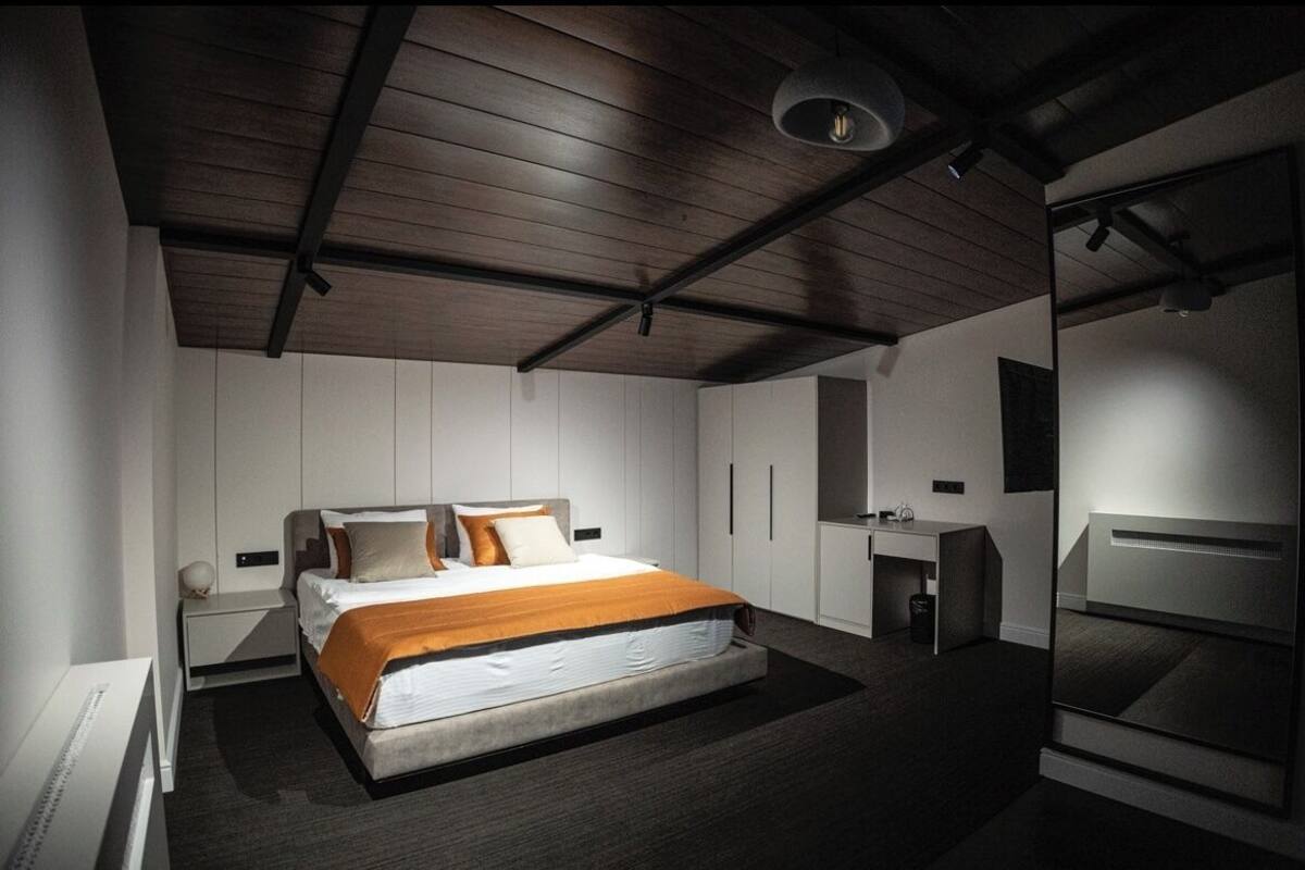 Quarto casal superluxo, vista para a montanha | Wi-Fi de cortesia