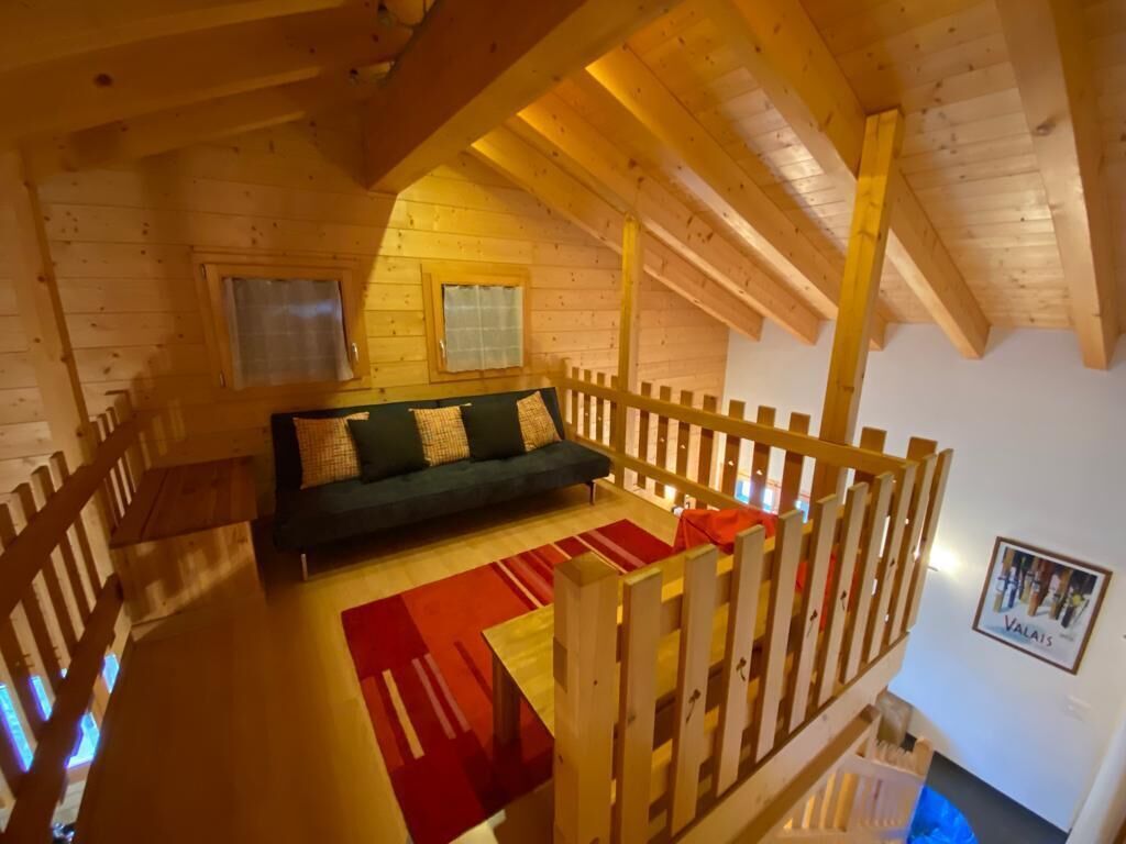 Very Comfortable 4 1/2-room Duplex Apartment With Flexible Accomodation For 7-8 Persons : Living Roo - Grimentz