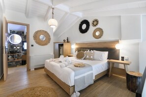 Superior Villa, 2 Bedrooms, Shared pool | Lençóis de algodão egípcio, roupa de alta qualidade 