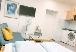 Apartamento Básico | Ferro/tábua de engomar, Wi-fi grátis