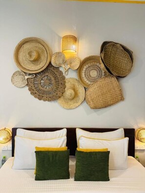 Quarto casal luxo, 1 cama King | Individualmente decorados, individualmente mobiliados, roupa de cama