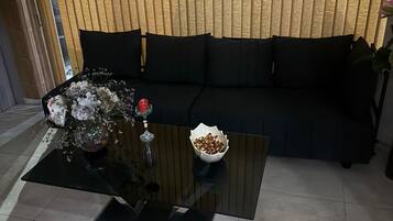 Área de estar no saguão