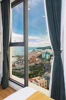 Apartamento grand, 2 quartos, sacada, vista para o oceano | Roupas de cama antialérgicas