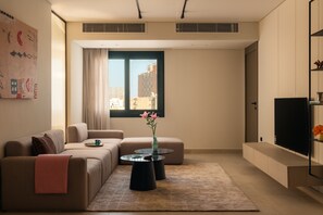 Apartamento, 1 quarto, Vista para a cidade | Sala de estar