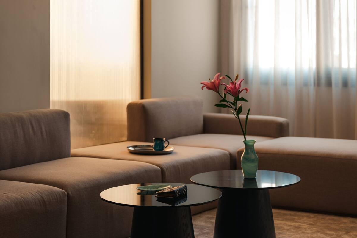 Apartamento, 1 quarto, Vista para a cidade | Sala de estar