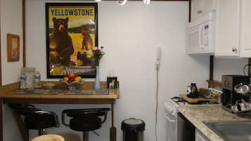 Estúdio | Cozinha privada | Um frigorífico/congelador grande, um micro-ondas, um forno