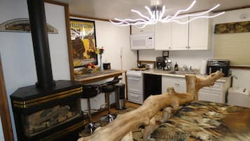 Estúdio | Cozinha privada | Um frigorífico/congelador grande, um micro-ondas, um forno