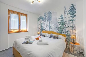 Apartamento Lua de Mel, 2 quartos, varanda (Appartamento Nube Di Argento Near Ski) | 2 quartos