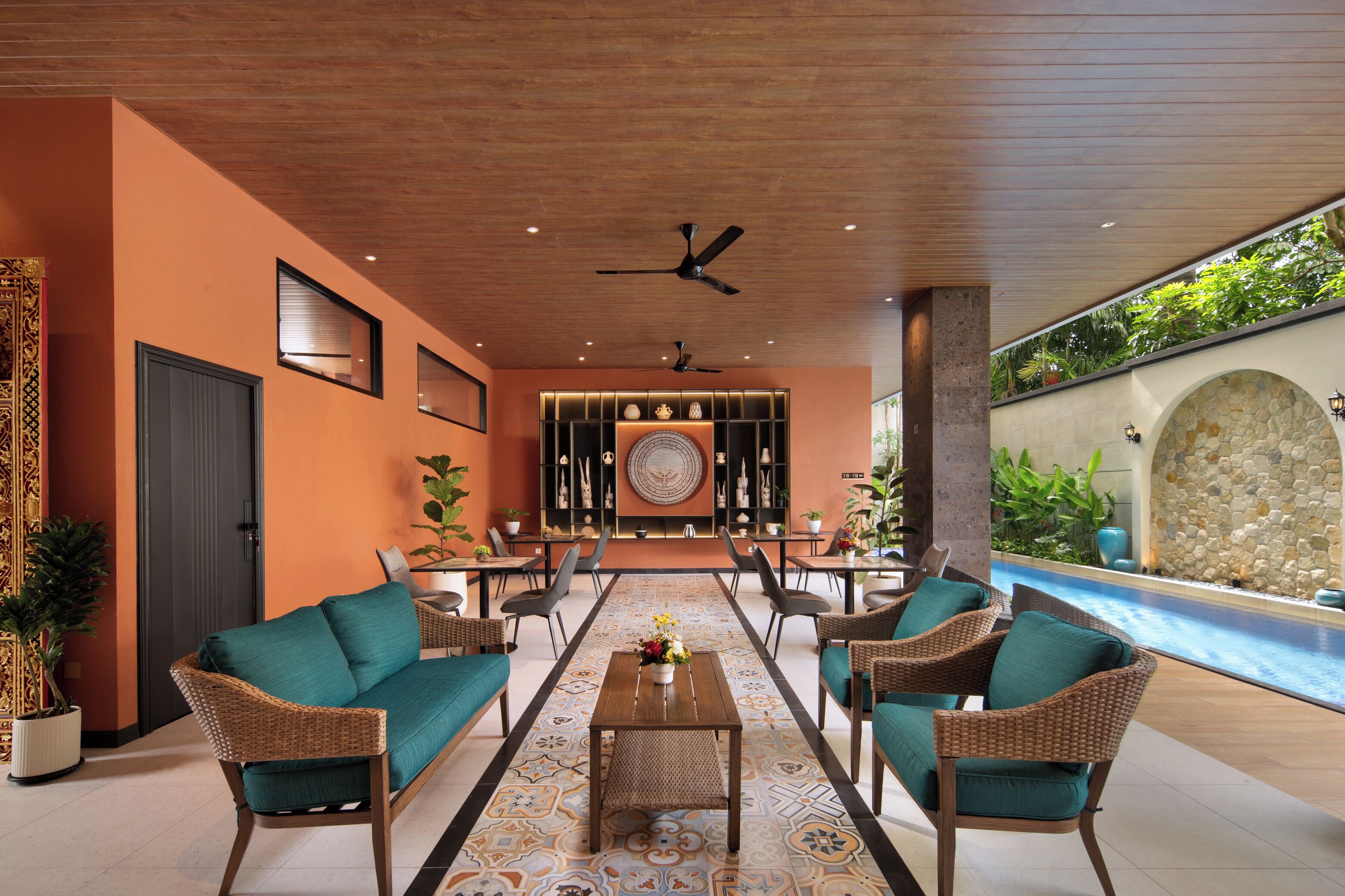 Sala de estar do lobby