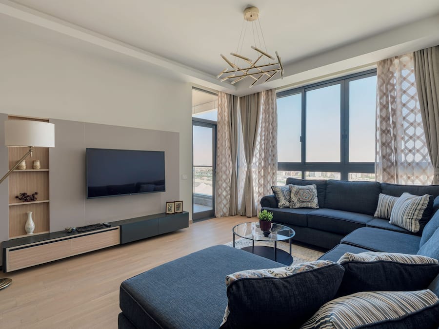 Apartamento, 2 quartos, Vista para a cidade | Sala de estar