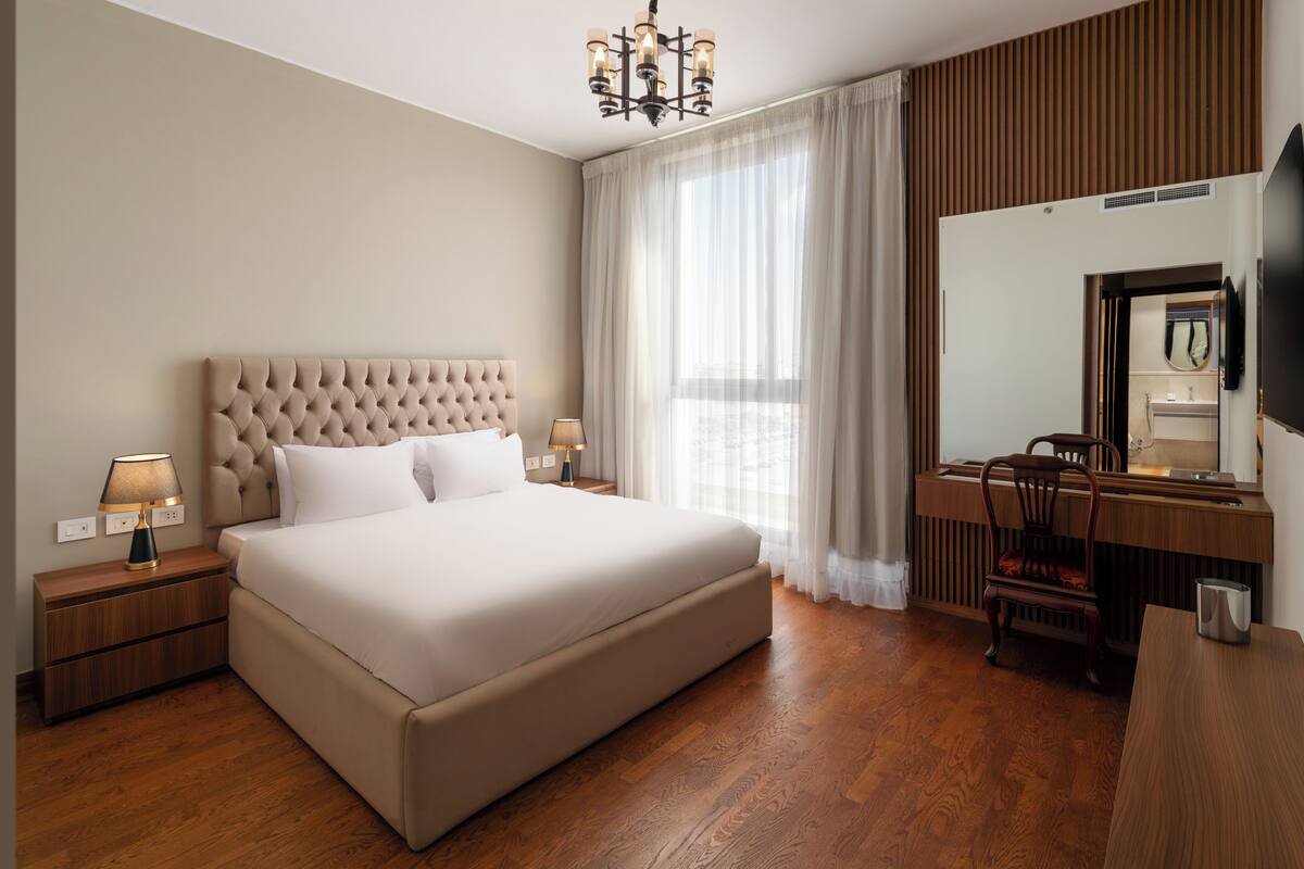 Apartamento Familiar, 2 quartos | Wi-fi grátis, roupa de cama fornecida