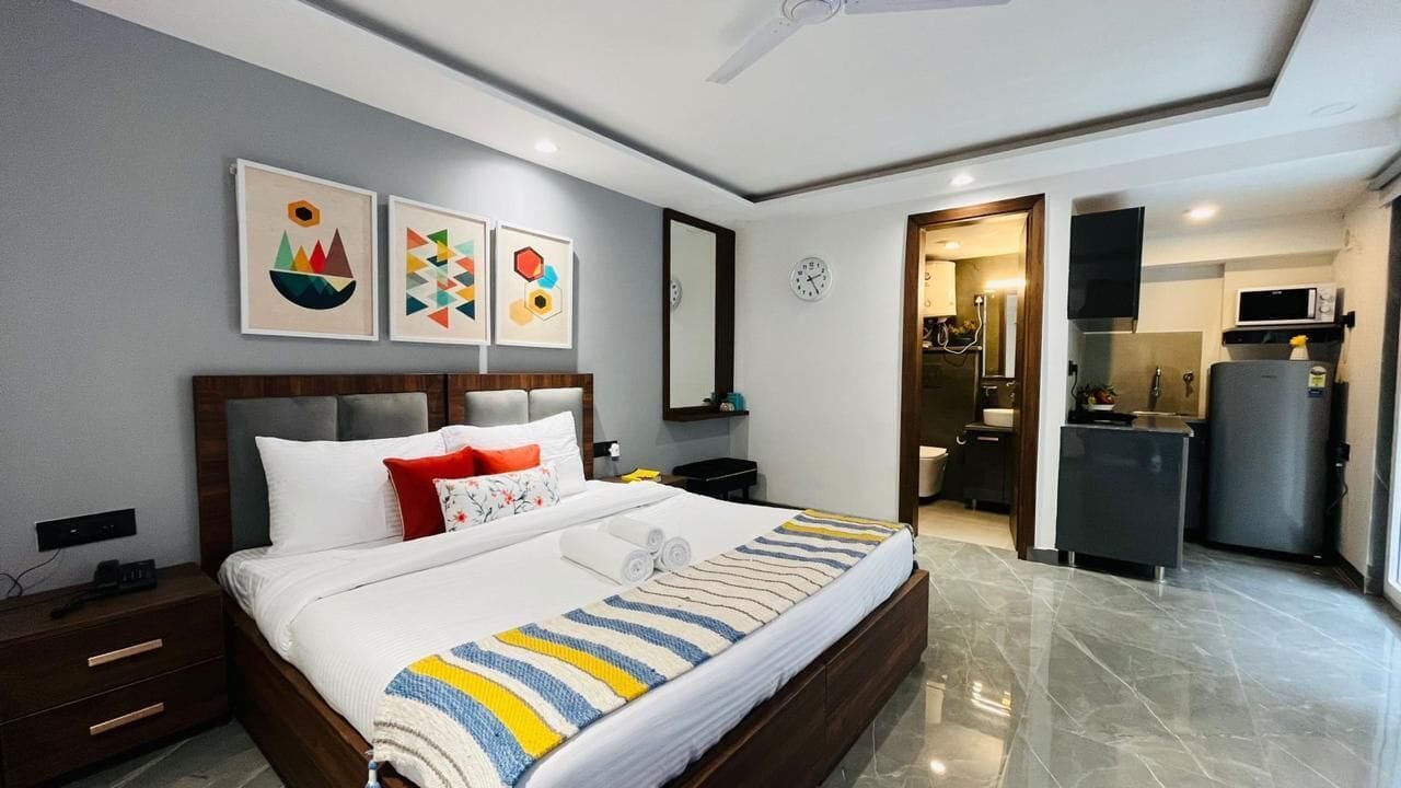 Quarto Individual Básico, varanda, Vista para a cidade | Wi-fi grátis 