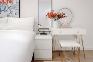 Apartamento executivo, 2 quartos, ar-condicionado | Roupas de cama de algodão egípcio, roupas de cama premium