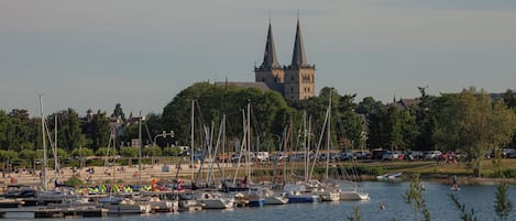 Vista para o campo desde o alojamento