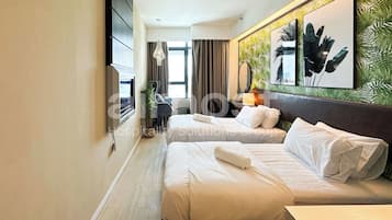 Quarto Duplo ou Twin, Vista para a cidade | Ferro/tábua de engomar, Wi-fi grátis