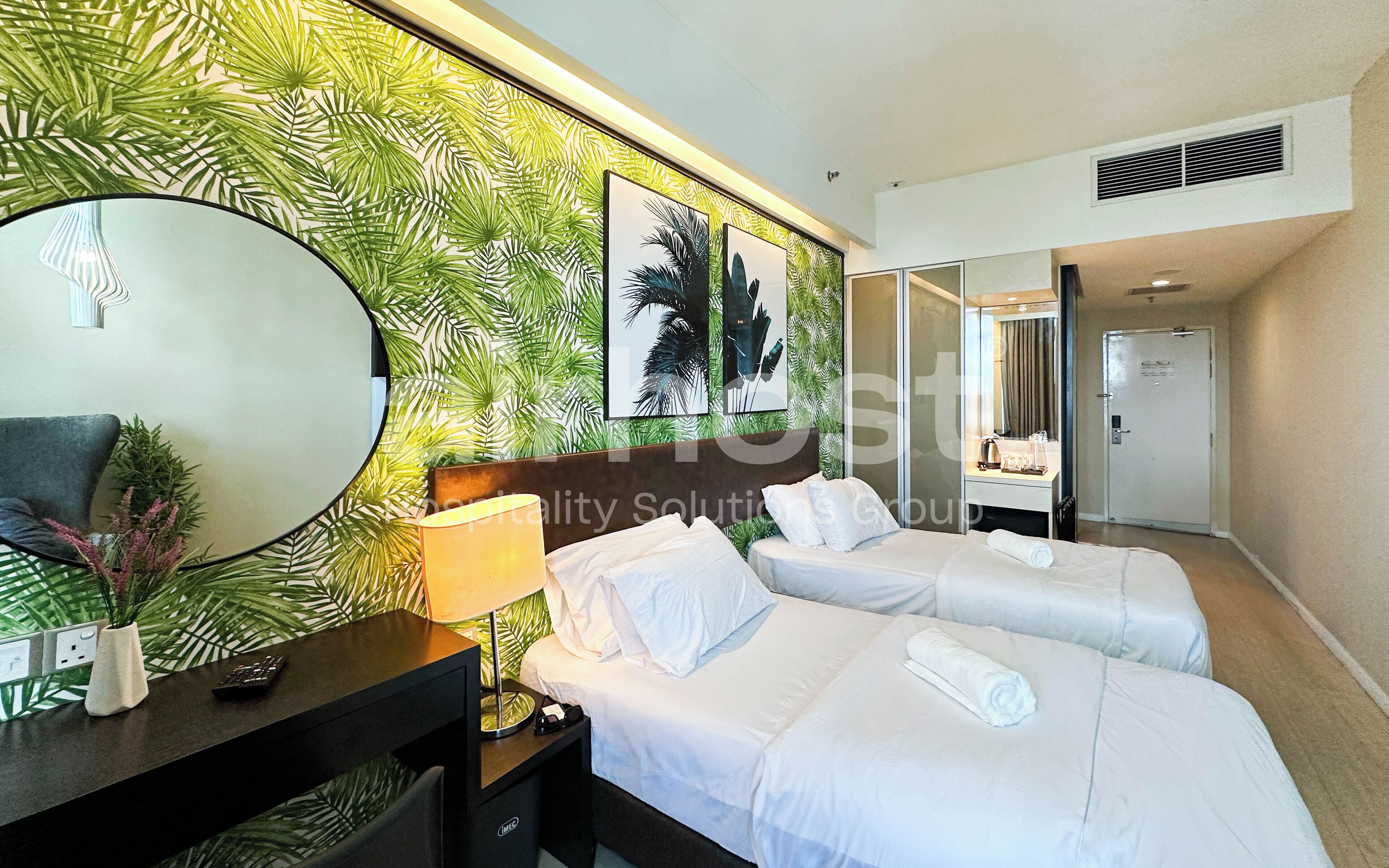 Quarto Duplo ou Twin, Vista para a cidade | Quartos insonorizados, ferro/tábua de engomar, Wi-fi grátis 