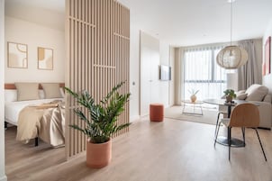 Estúdio Superior | Sala de estar | Smart TV de 43 polegadas com canais via satélite