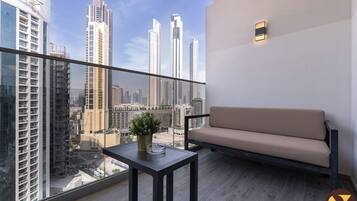 Estúdio, varanda, Vista para a cidade | Varanda