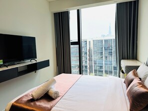 Suite Nobre, 1 quarto, acesso ao Club Lounge, Vista para a cidade | Lençóis de algodão egípcio, roupa de alta qualidade, edredões de penas 