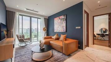 Suite Familiar, 3 quartos, acesso ao Club Lounge, vista para o rio | Vista do quarto