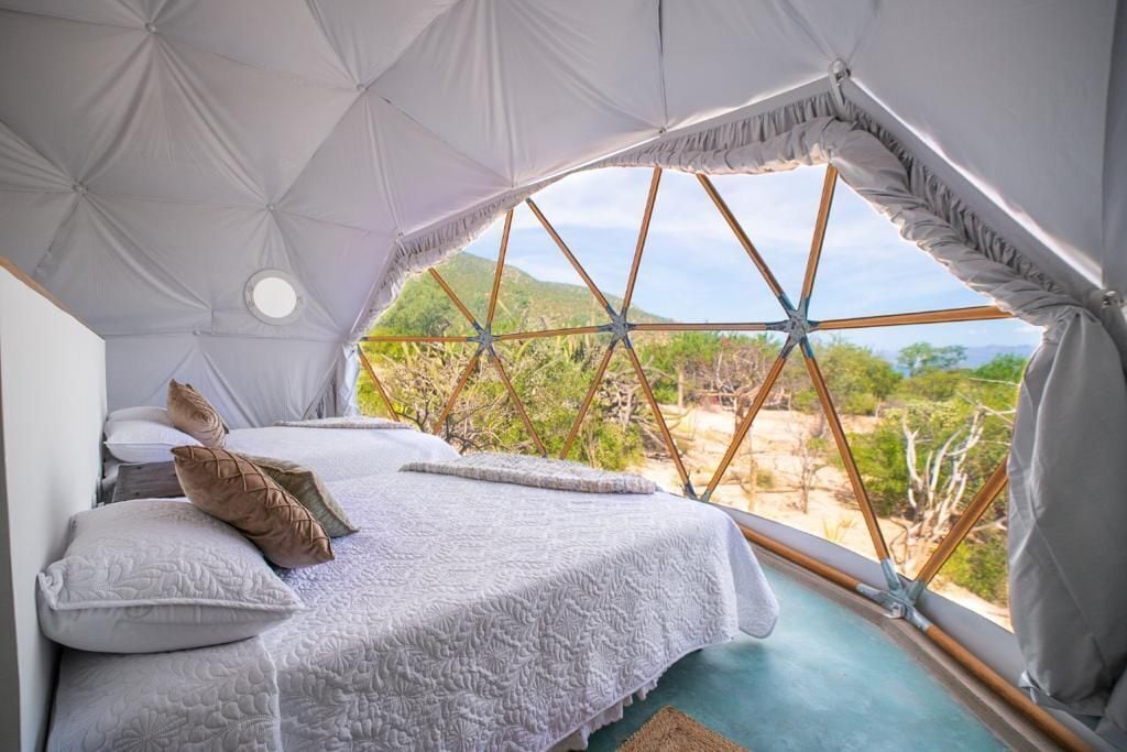 Cabana clássica, vista para o oceano