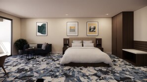Roupa de alta qualidade, camas de colchão pillowtop, minibar 