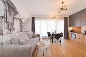 Apartament typu Comfort 87 | Quartos à prova de som, ferros/tábuas de passar roupa, Wi-Fi de cortesia